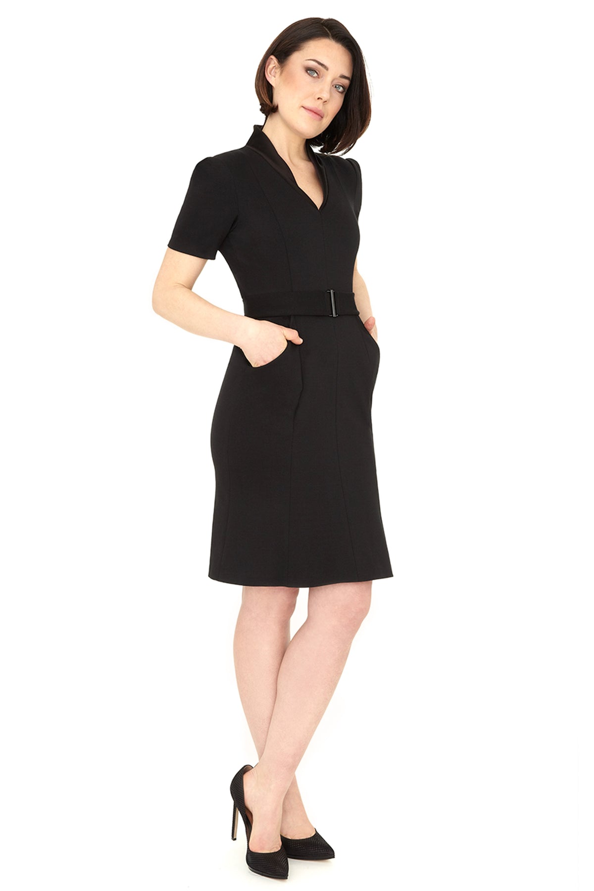 LOUISA LBD CLASSIC SHAPEWEAR DRESS – GRAVITAS